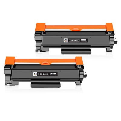 Black Toner TN2420 Fits For Brother HL-L2350DW DCP-L2530DW MFC-L2710DW ...