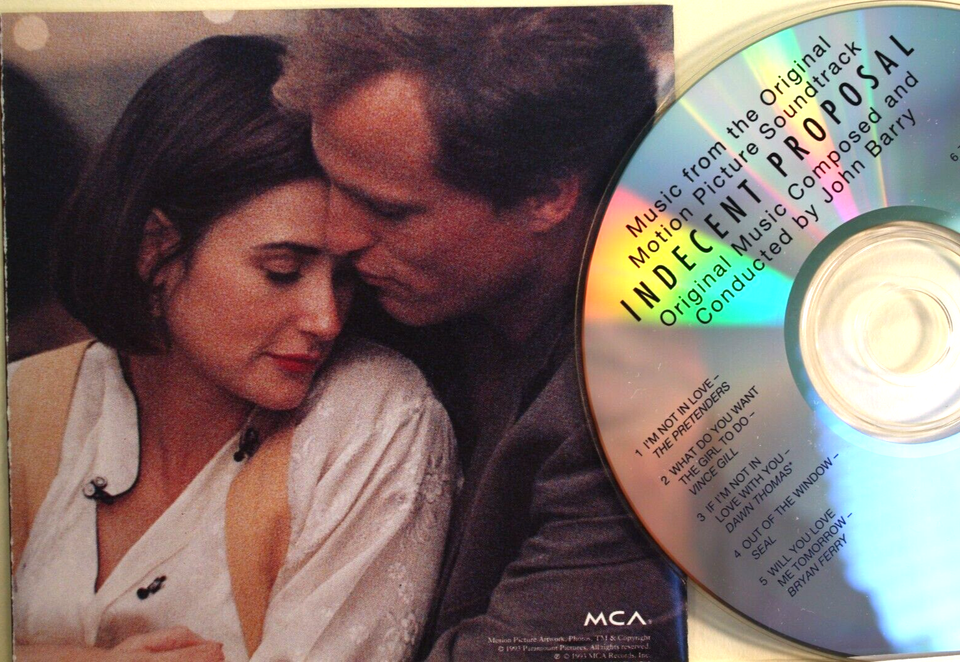 INDECENT PROPOSAL (CD Movie Soundtrack) Various Artists VG Cond Ships ...