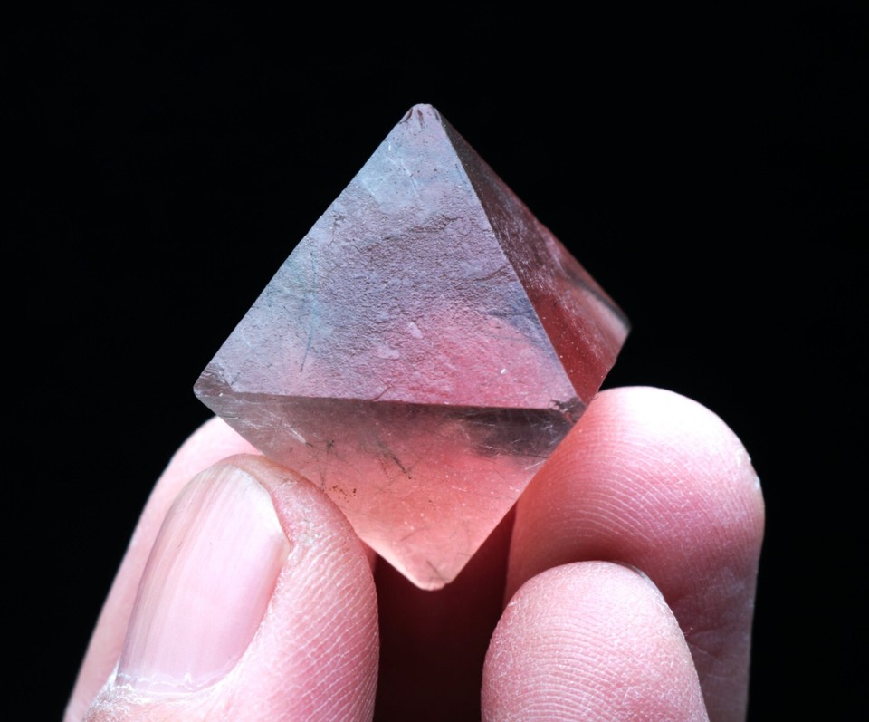 Natural UNIQUE Pink Octahedron Fluorite Crystal /China's Inner Mongolia ...