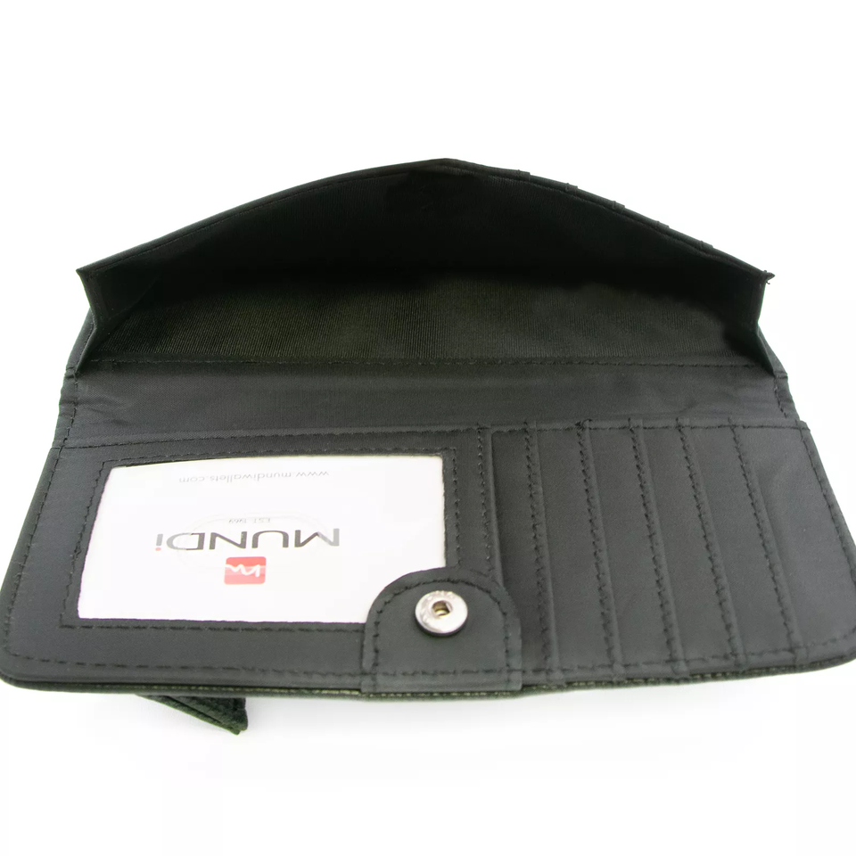 Mundi Black Slim Wallet with Safe Keeper RFID 77979600913| eBay