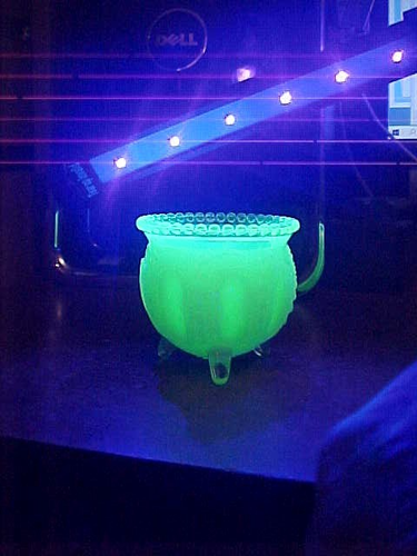 Rare 2 1/4" Lemon Splash BOYD Art Glass GYPSY POT Toothpick Holder That ...