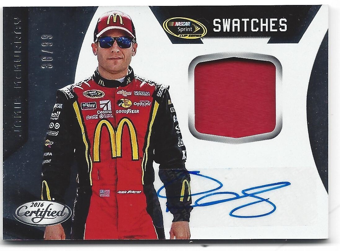 2016 Panini Certified - Sprint Cup Signature Swatches #SS-JM Jamie ...