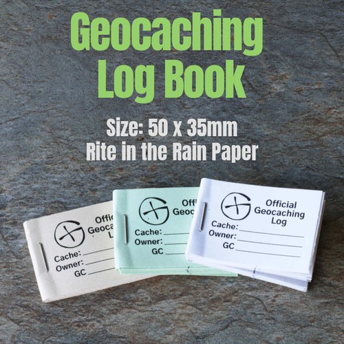 *NEW* GEOLoggers Geocaching Log Book 50 x 35mm Rite in the Rain Paper ...