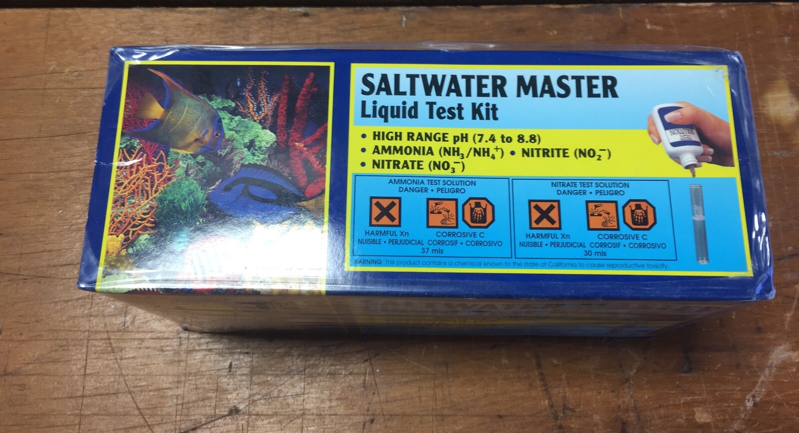 API Saltwater Master Liquid Test Kit PH Ammonia Nitrate 401M New In Box ...