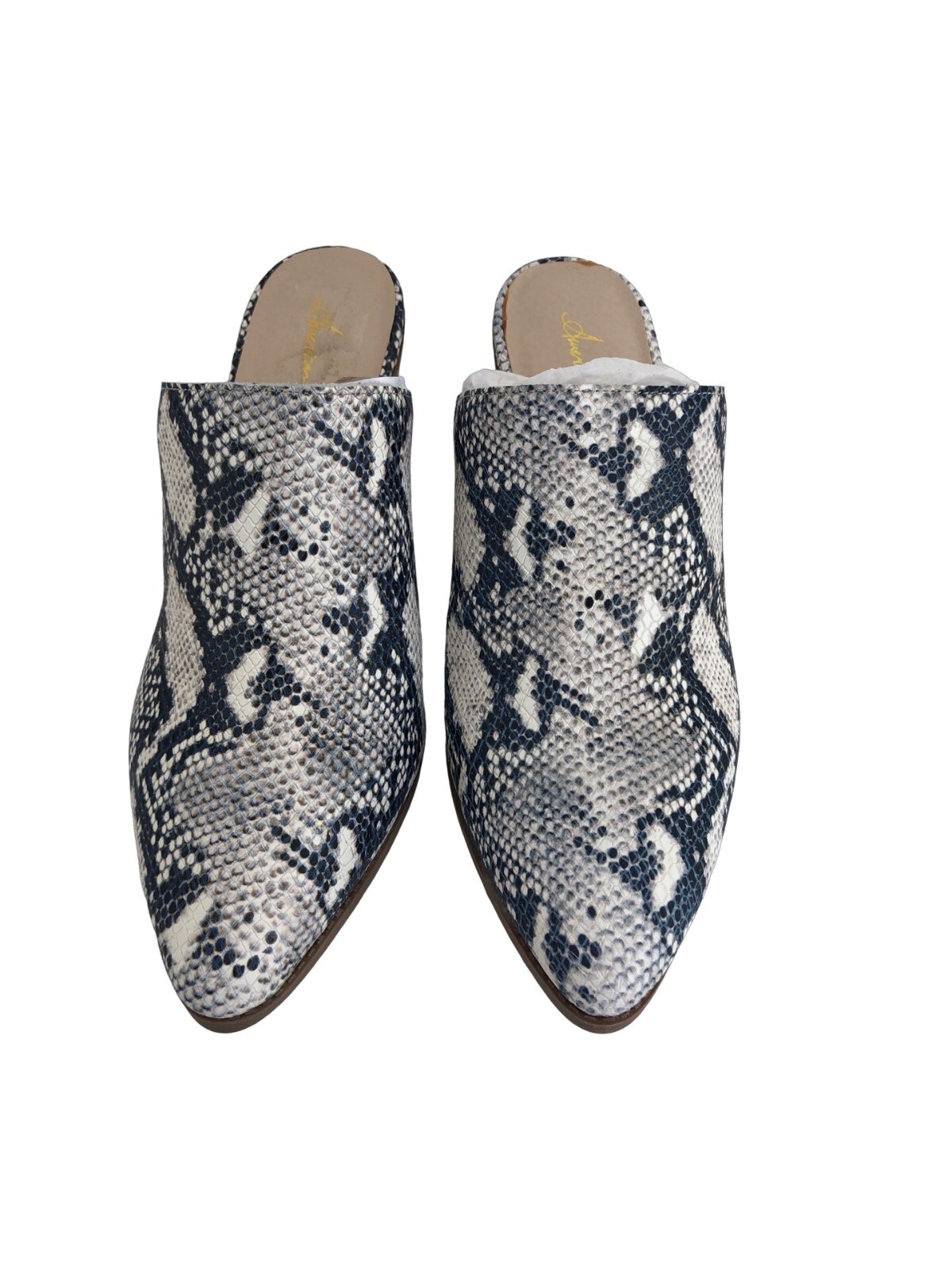 American Rag Heidi Mules Womens 9.5 Closed Toe Snake Print New Other | eBay
