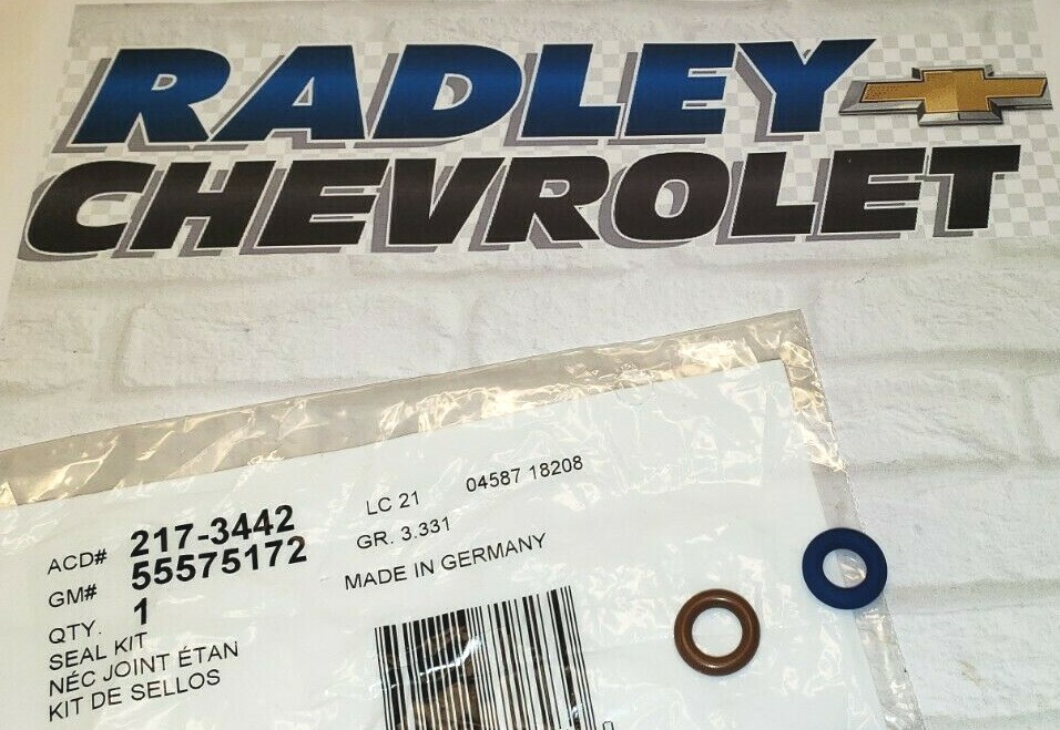 55575172 NEW GM OEM FUEL INJECTOR SEAL KIT CHEVROLET BUICK CADILLAC B44 ...