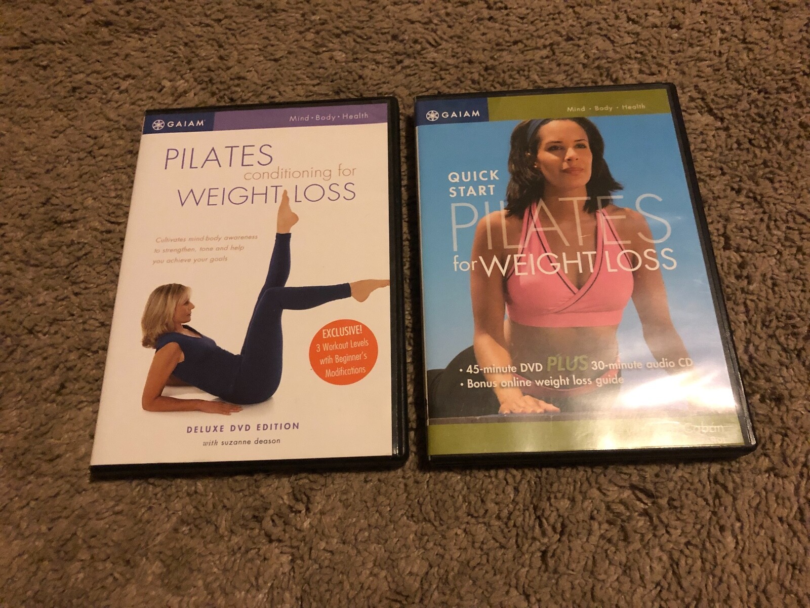 PILATES CONDITIONING FOR WEIGHT LOSS & QUICK START PILATES DVDS, 3 ...