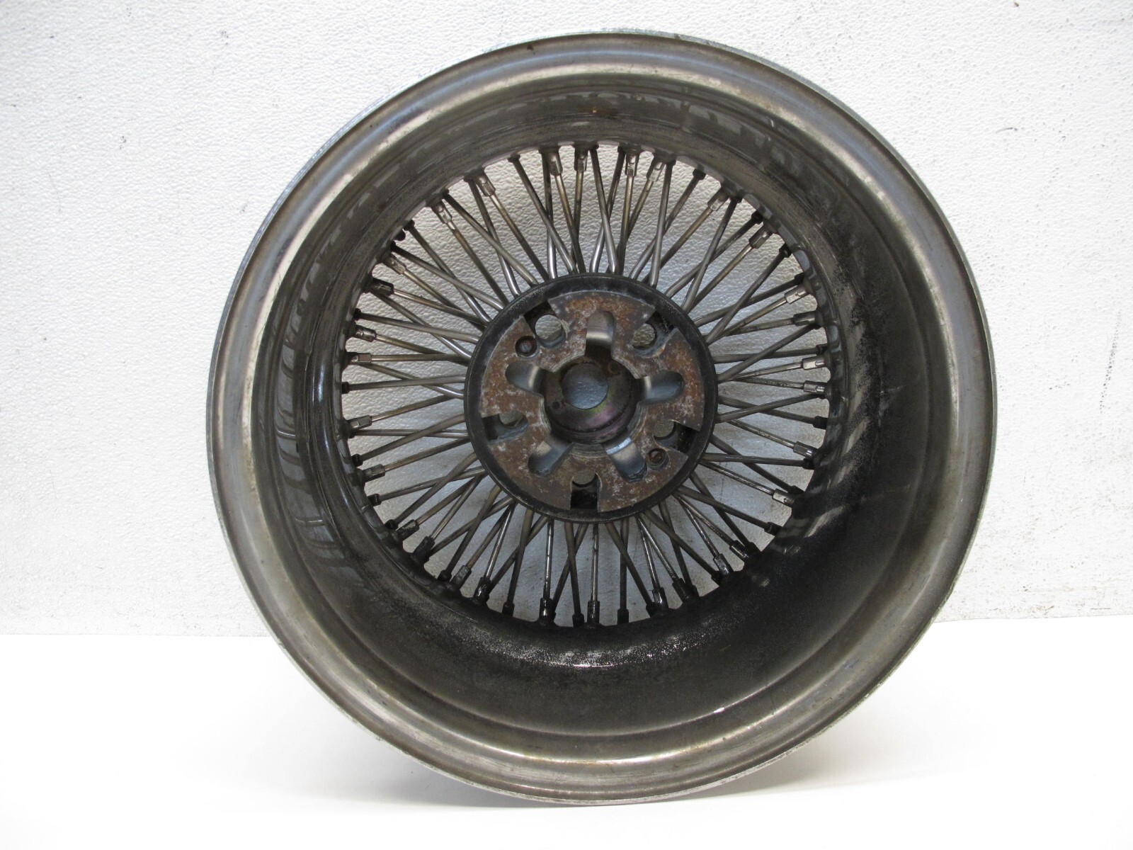 15” 15X7 FWD Dayton Wire Wheel Rim Cadillac Caddy Chrome Spokes 5x115 ...
