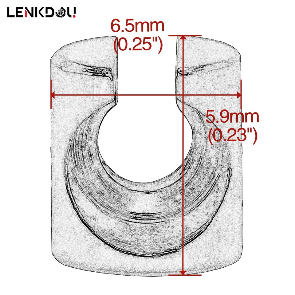 10 Pcs Throttle/Idle Cable Ferrule Fit For Harley Dyna Touring ...