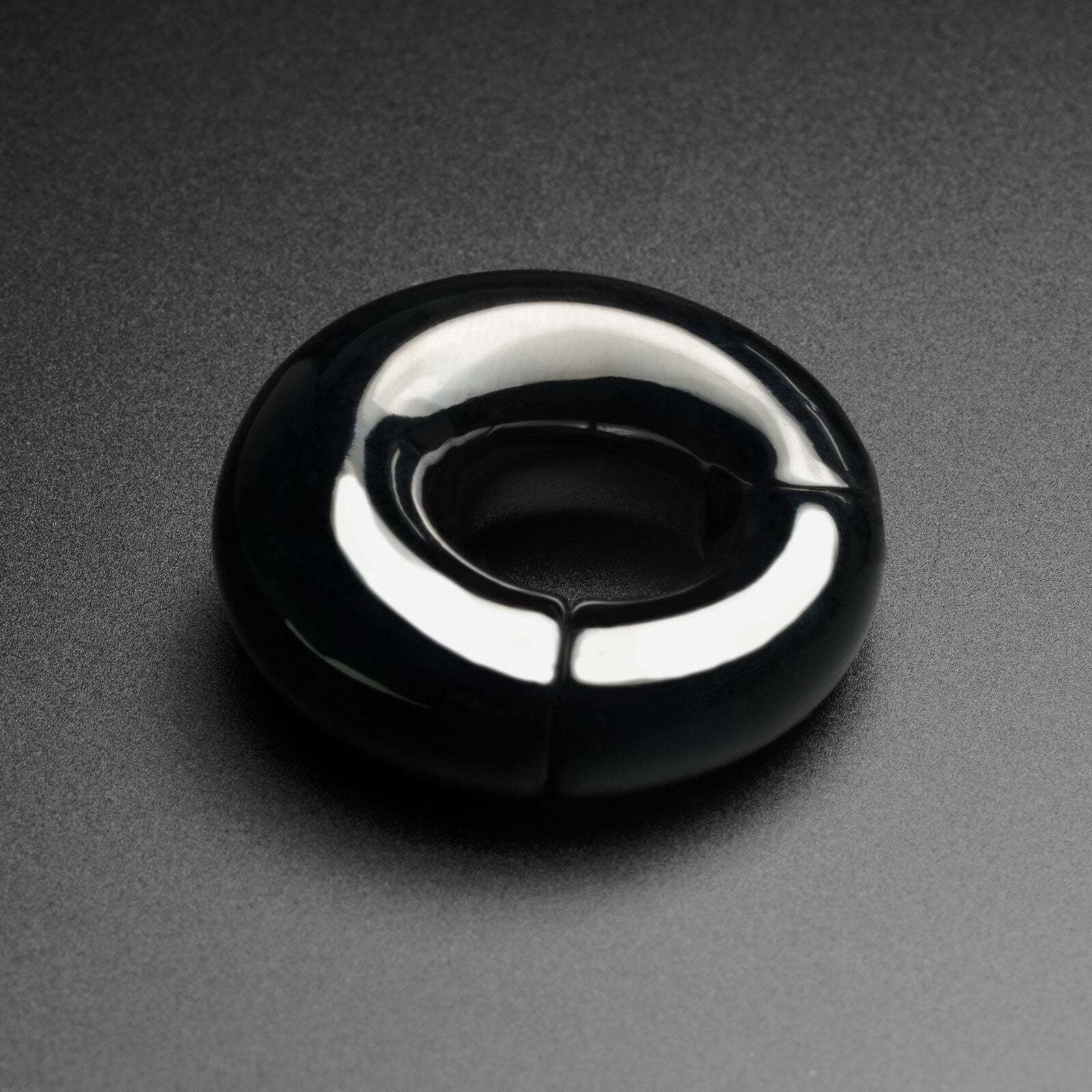 Black PVD Magnetic Circle Ear Weight Lobe Gauges Ear Stretchers | eBay