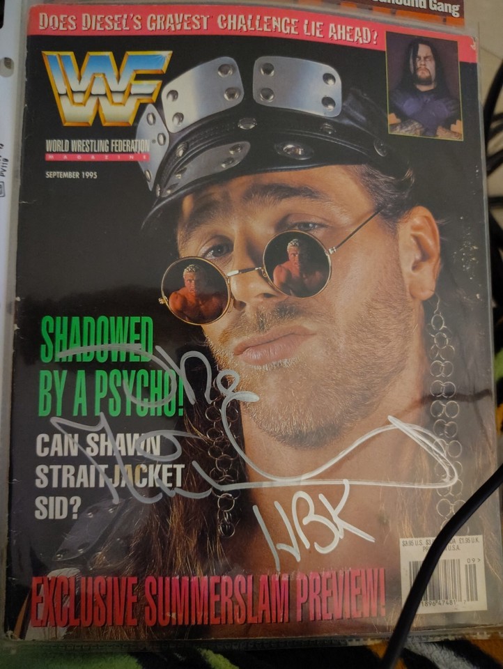 Shawn Michaels Signed WWE WWF Magazine 95 September Hbk WWF Closeup | eBay