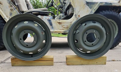 Military Jeep M151 Wheels | 7" x 16" | Green | OE | 7 | 16