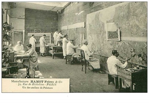 75.PARIS.n°117.MANUFACTURE D'AUBUSSON HAMOT FRERES.75 RUE DE RICHELIEU ...