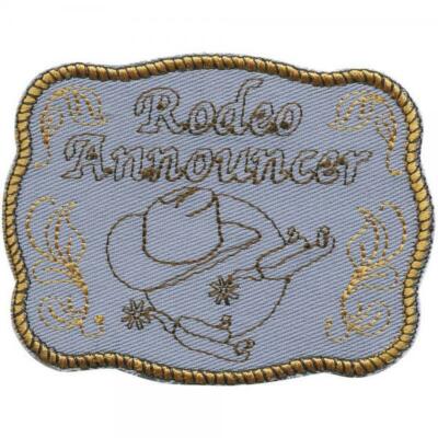 AUFNÄHER "RODEO WESTERN COWBOY" NEU Gr. ca. 9cm x 7cm (00010) Patches ...