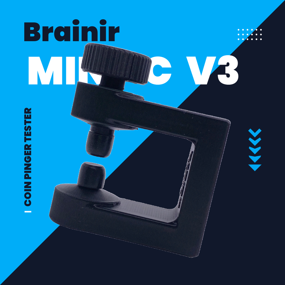 Brainir Mini-C Coin Clamper v3 Ping Test Silver Gold Coin Bar Pinger ...