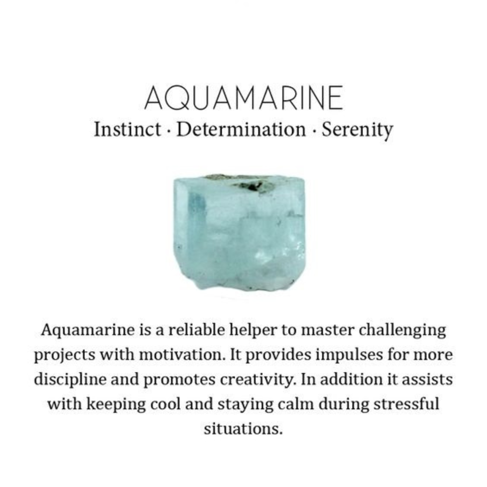 Natural Aquamarine Gemstone Cocktail Ring Size 6.5 18k Yellow Gold For ...