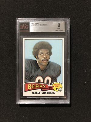 1975 Topps Football WALLY CHAMBERS #155 BVG/BGS GRADED 9 - MINT | eBay