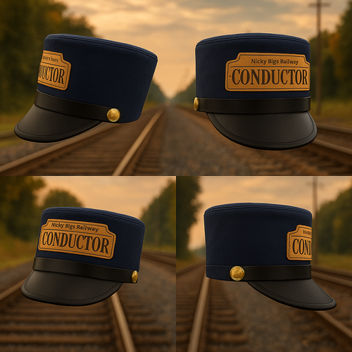 Child Deluxe Polar Navy Express Conductor Hat Train Engineer Costume ...