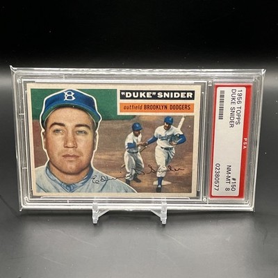 1956 Topps #150 Duke Snider Gray Back PSA 8 NM-MT | eBay