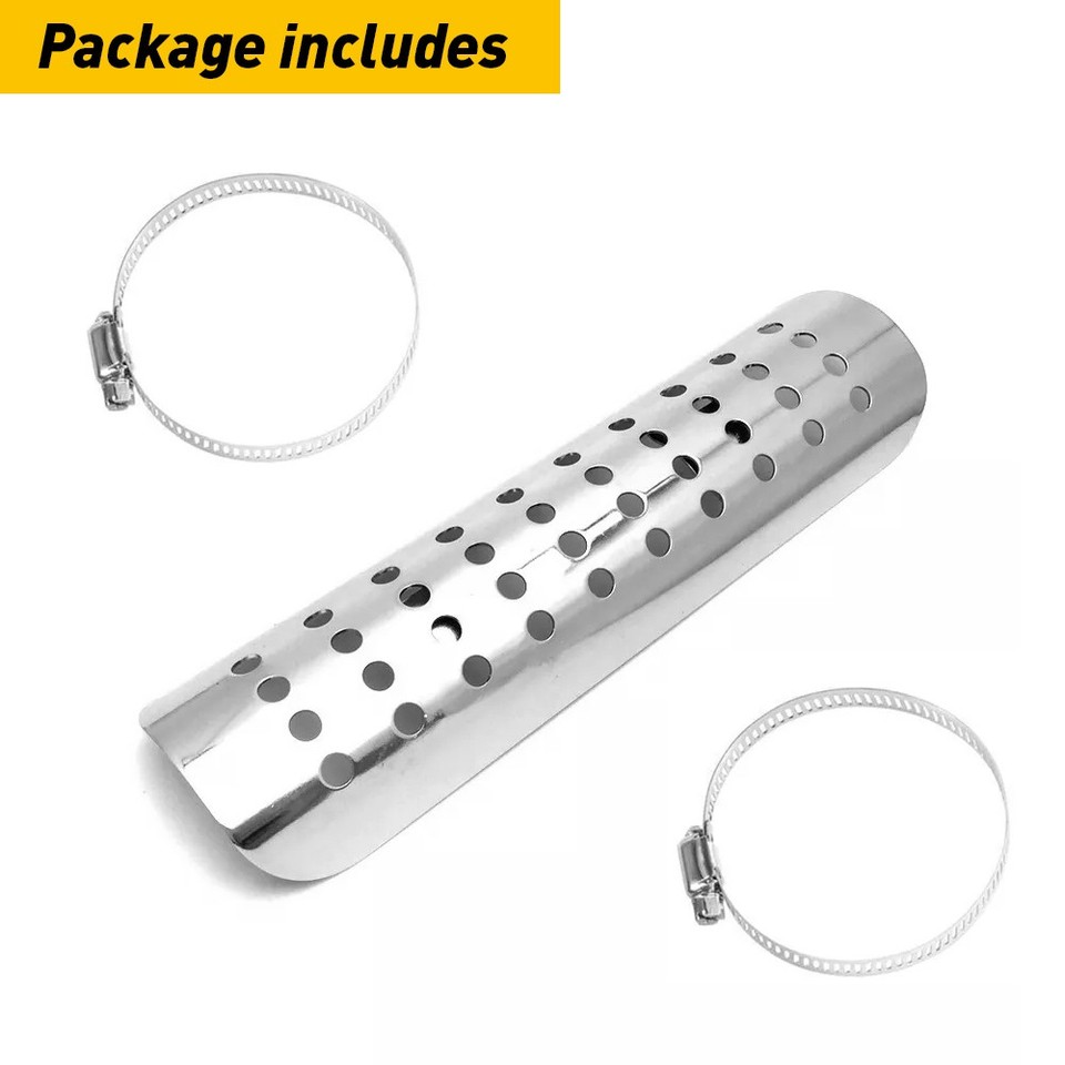Exhaust Muffler Pipe Heat Shield Cover Heel Guard Universal Motorcycle ...