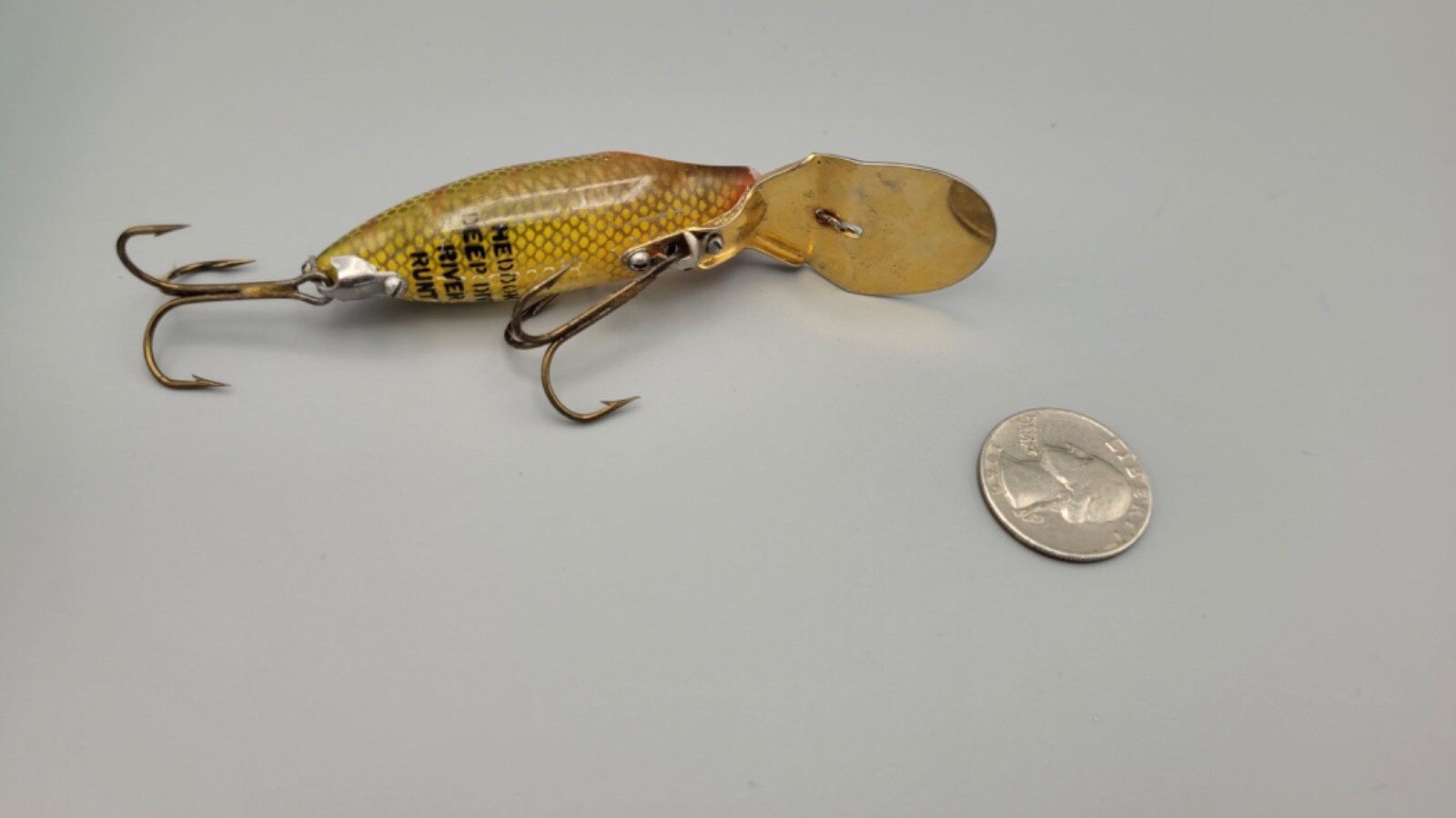 Vintage Heddon Deep Dive River Runt Fishing Lure DD9110L Original Box ...