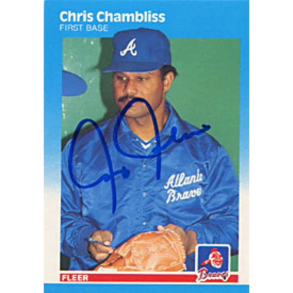 Chris Chambliss Autographed / Signed 1987 Fleer Baseball Card | eBay