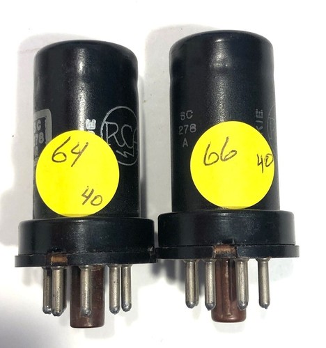 2 RCA 6SJ7Y VT-116-B Electron Radio Amplifier Vacuum Tube TV-7 Tested ...