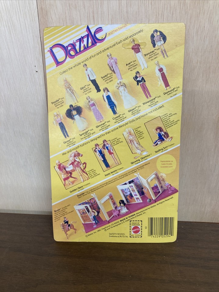 VTG 1982 Mattel Dazzle Doll 'Ace' #5327 Male Boyfriend Red Shirt NOS | eBay