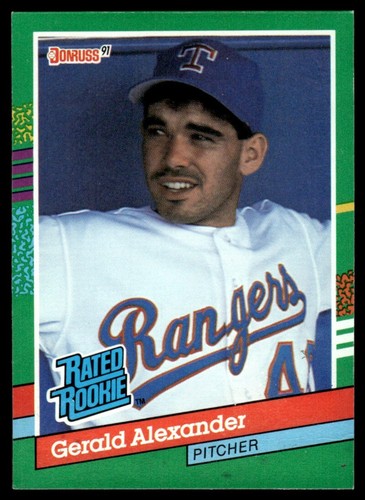 1990 Donruss Gerald Alexander RC Texas Rangers #419 | eBay