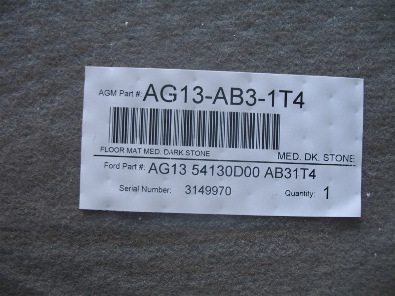 2011-2015 Ford Taurus Dark Stone Carpet Floor Mats Rugs Set of 4 | AG13 ...