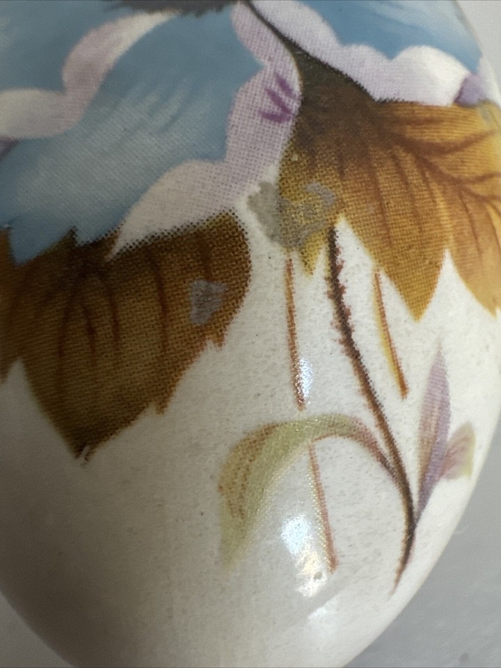 Pot Pourri Pomander Egg Cottage Flowers Vintage Ceramic Lowndes Pateman ...