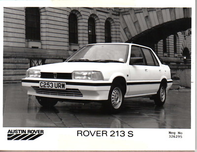 Rover 213S original b/w Press Photograph Pub. No. 326295 front view ...