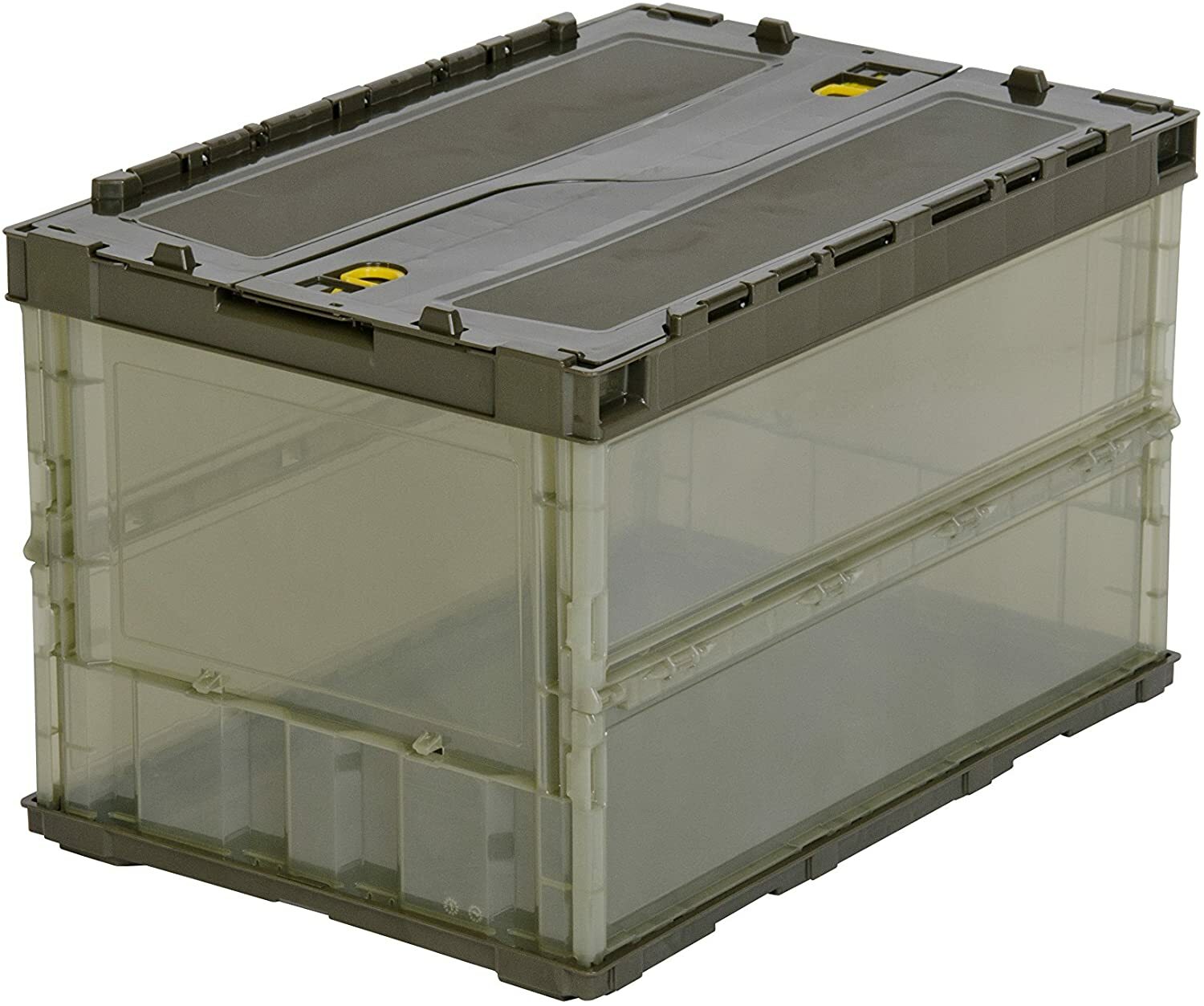 TRUSCO Danboard Folding Container Strage Box Case 51.3L With lock＆lid ...