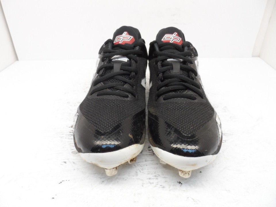 New Balance Men's Pedroia 4040v4 Athletic Baseball Spikes Black/White ...