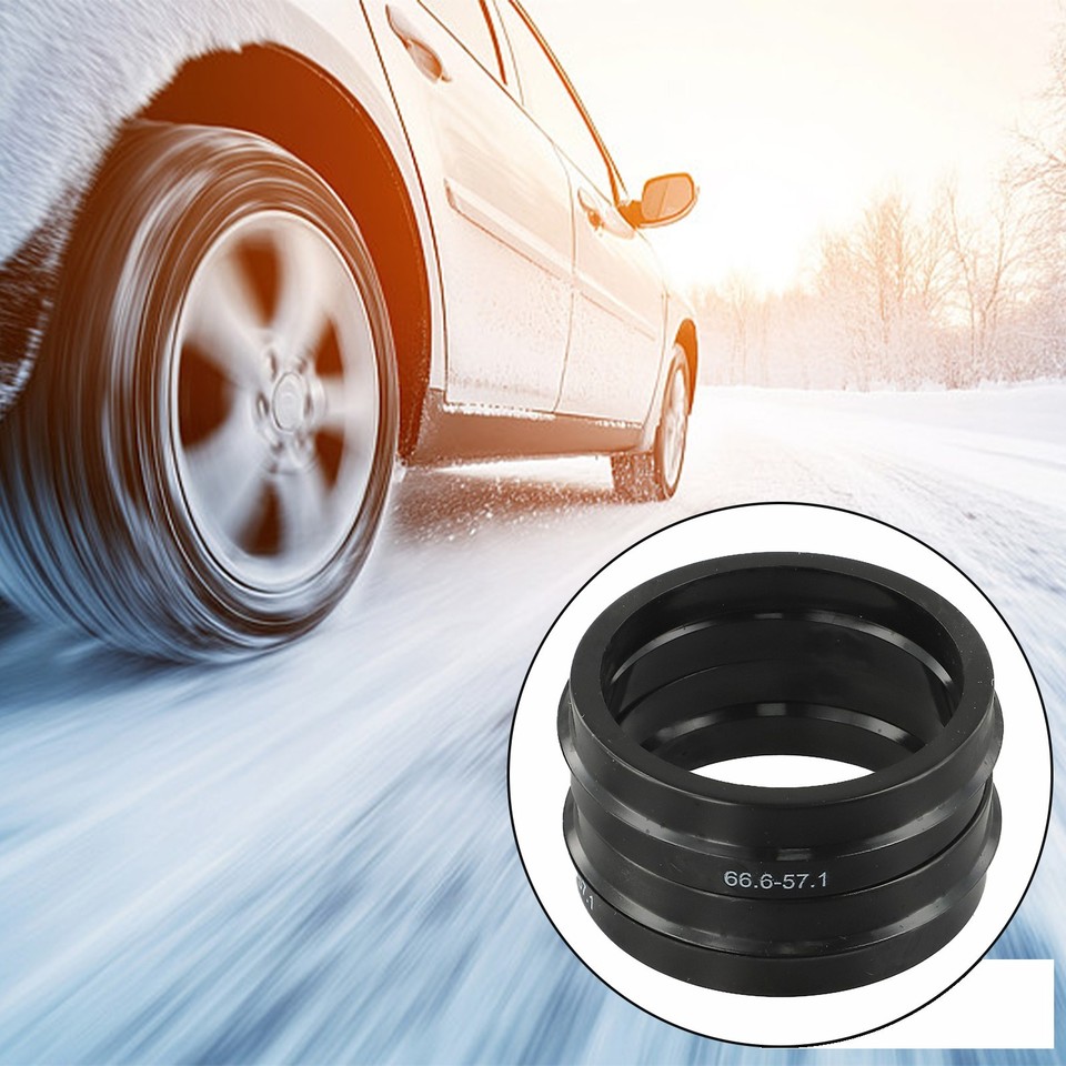 66 6mm Hub Centric Plastic Spacer Rings 4pcs for Improved Driving ...