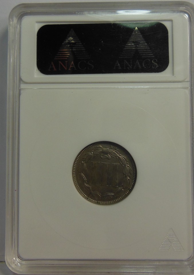 1865 THREE CENT NICKEL, CLASHED DIES PLUS CUD ON THE REVERSE | eBay