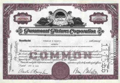 Paramount Pictures Hollywood Gulf Western VIACOM Lasky 1950 Kalifornien ...