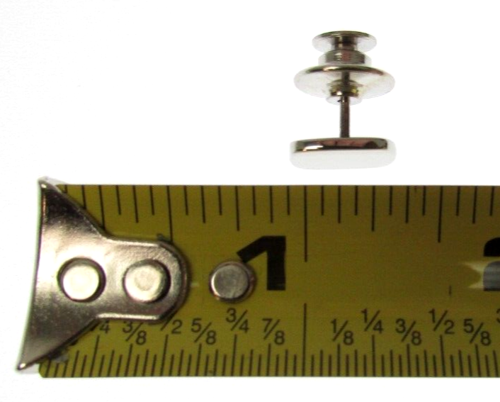 A&Z Hayward Sterling Silver Engravable Tie Tack/Lapel Pin with Boarder ...