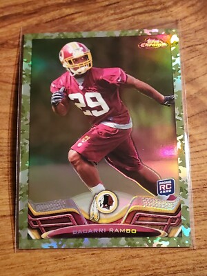 Bacarri Rambo 2013 Topps Chrome #208 Camo Refractor 365/499 Washington ...