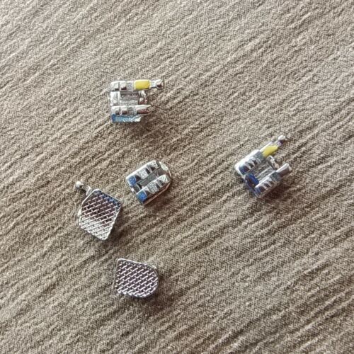 10 Packs Dental Orthodontic Metal Brackets Braces Mini Roth.022 Hooks ...