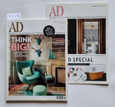 AD : Architectural Digest : September 2013 : (Neu) : Think Big ...