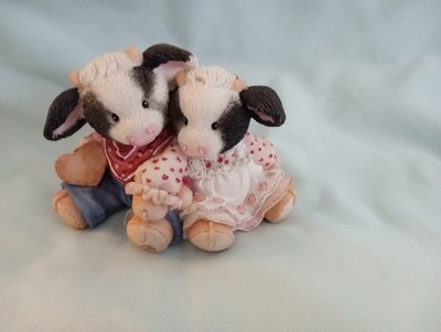 1994 Enesco Mary's Moo Moos Cow Figurine I'll Love You For Heffer | eBay
