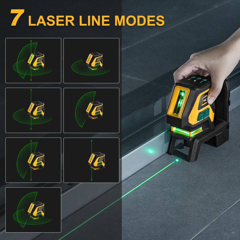 Laser Level with Tripod & 2 Plumb Dots - 100 Ft Rechargeable Point ...