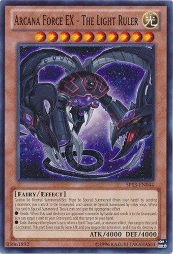 Yugioh - Arcana Force EX - The Light Ruler - NM - Free Holographic Card ...