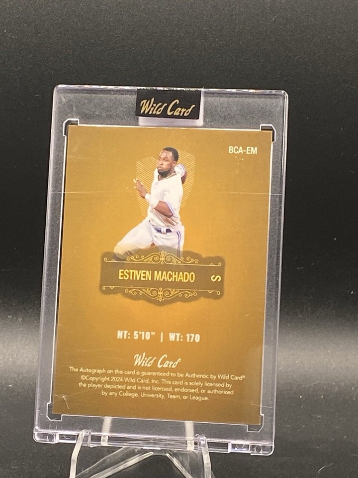2024 Wild Card Matte - Chase White Matte /5 - Autograph - Estiven ...