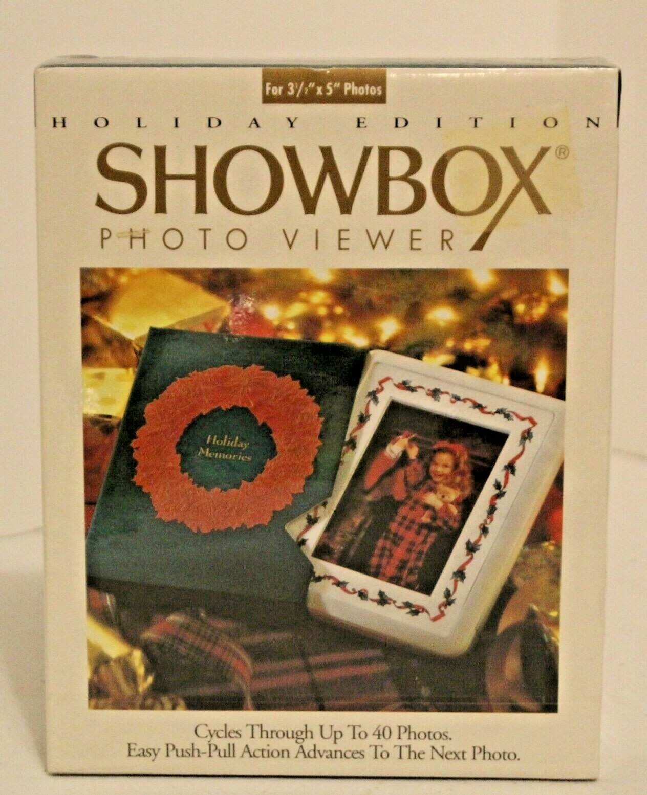 Burnes Holiday Edition SHOWBOX Photo Viewer Picture Frame - Holds 40 ...