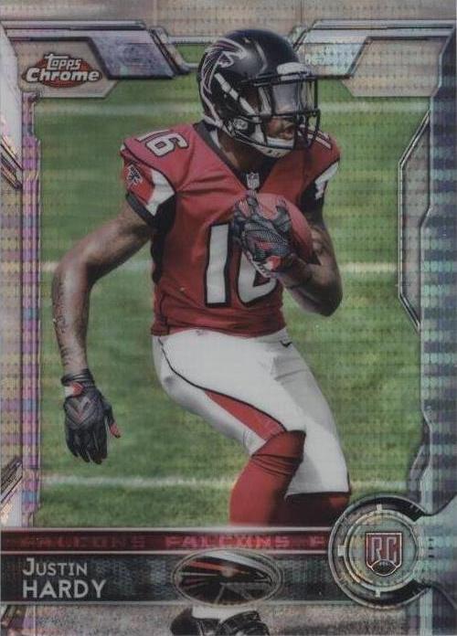 2015 Topps Chrome - Rookies Justin Hardy #149 Pulsar Refractor (RC) for ...