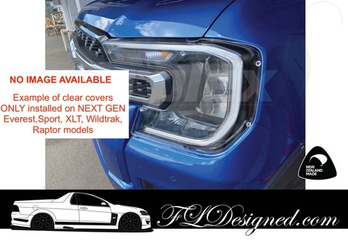 2022+ Ford Ranger NEXT GEN XL & XLS CLEAR Headlight Protectors / Covers ...