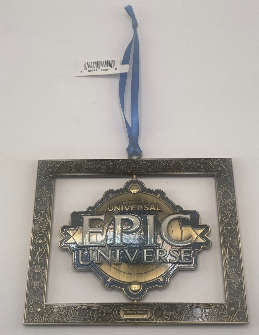 Epic Universe Emblem Logo Spinner Metal Ornament Universal Studios | eBay