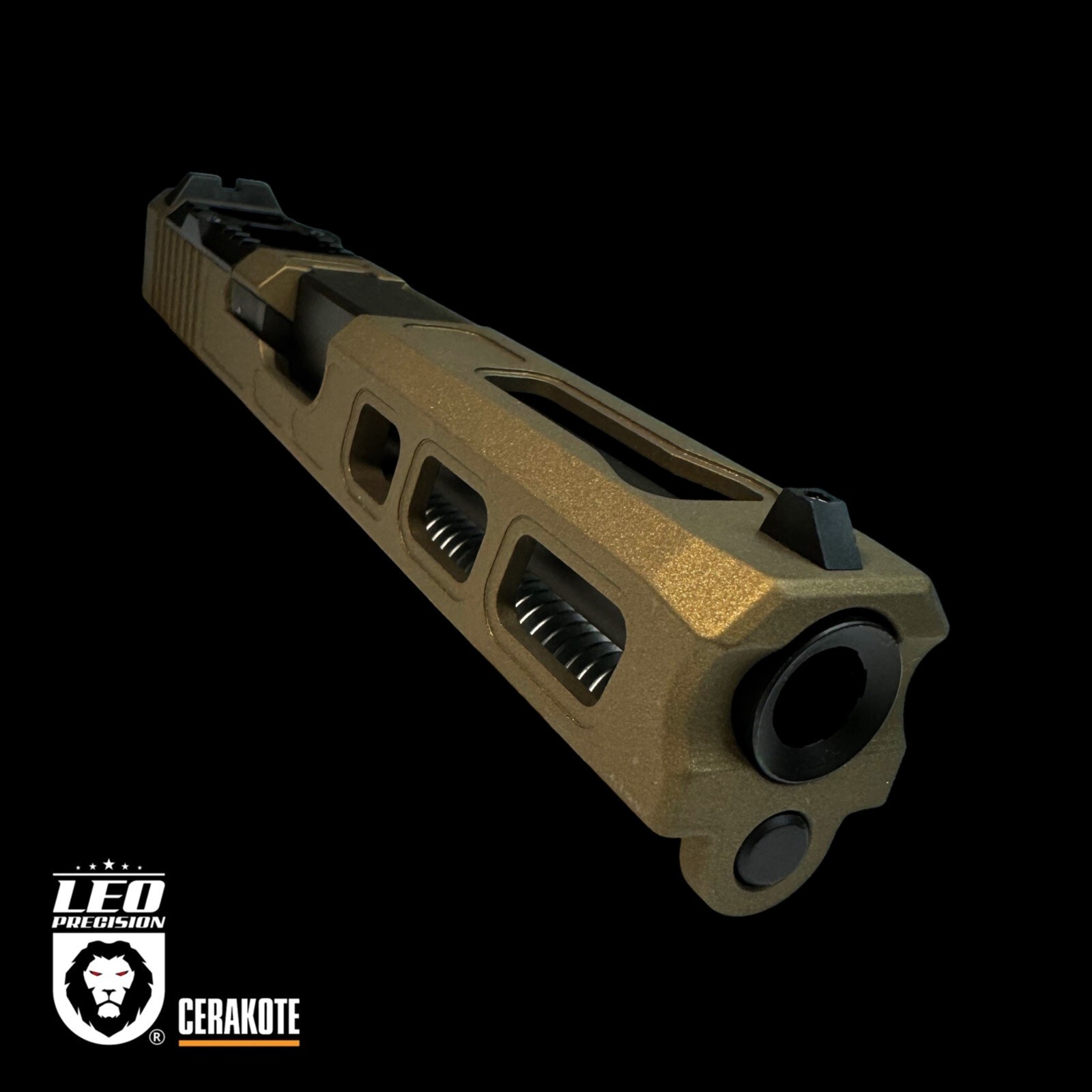 Glock 17 Slide G17 Gen 1-3 Complete Upper RMR Optic Ready Oden BURNT ...